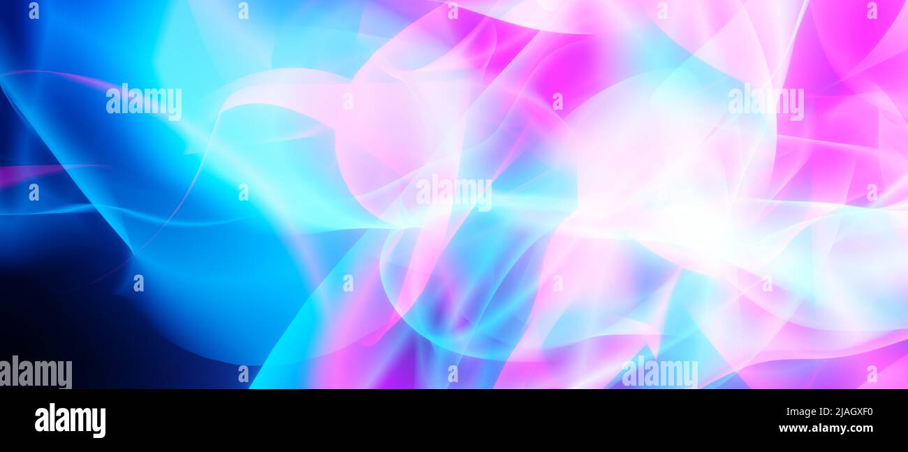 Abstract Fantasizing Wavy Lights With Smoke Smooth Violet Background ...