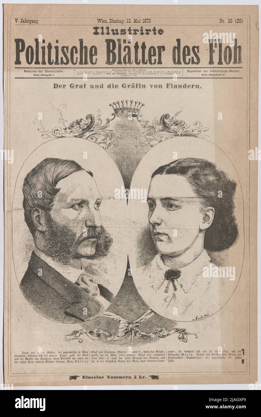 The count and the countess of Flanders; Prince Philipp and Princess ...