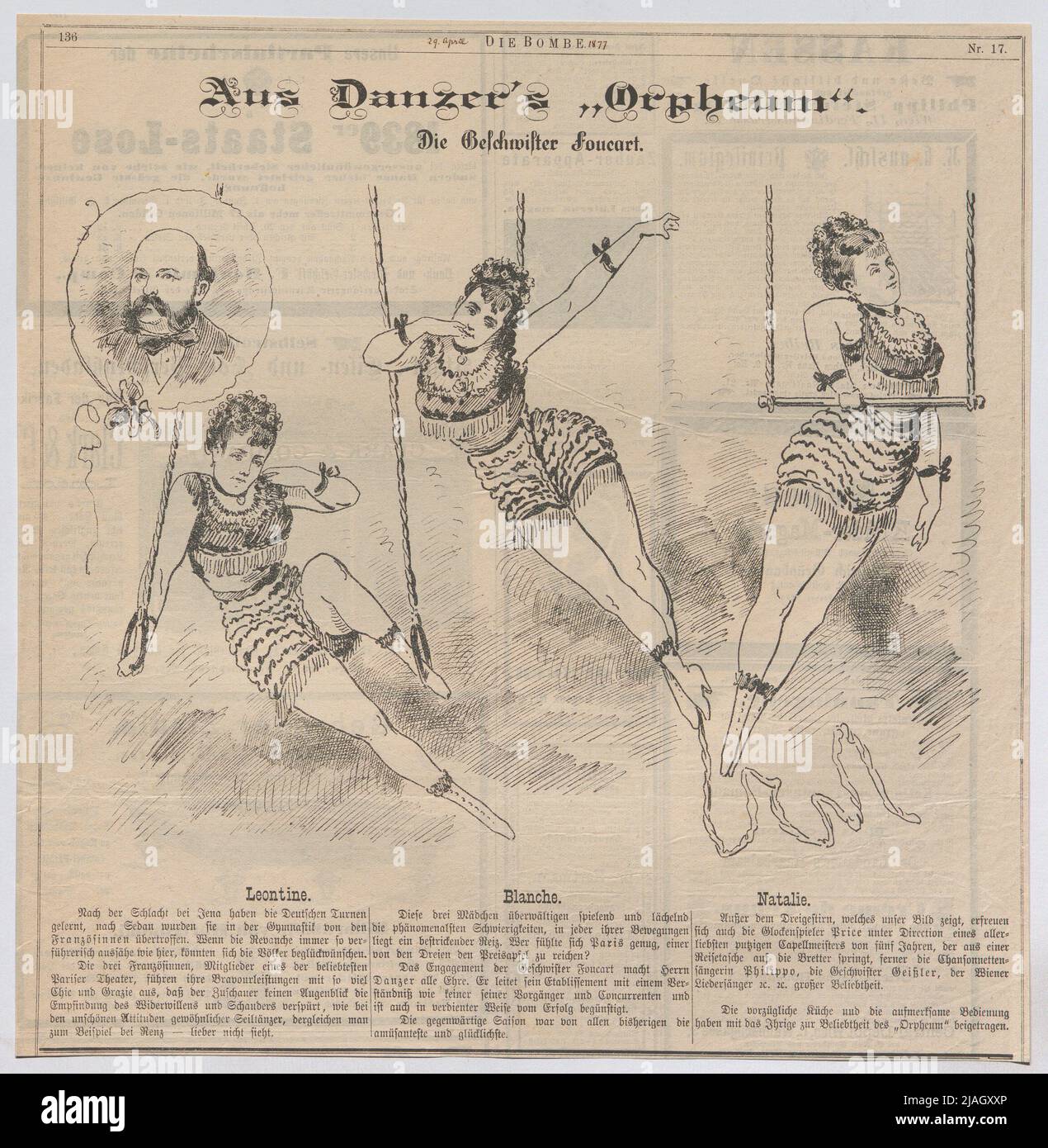 From Danzer's "Orpheum"; The siblings Foucart, rope dancers (graphics ...