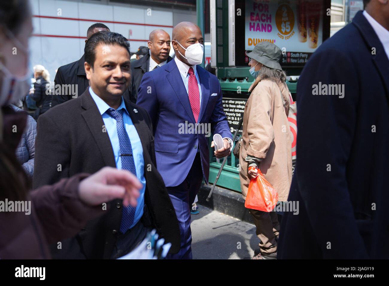 -New York, NY - 20220420-Mayor Eric Adams and Department of Sanitation ...