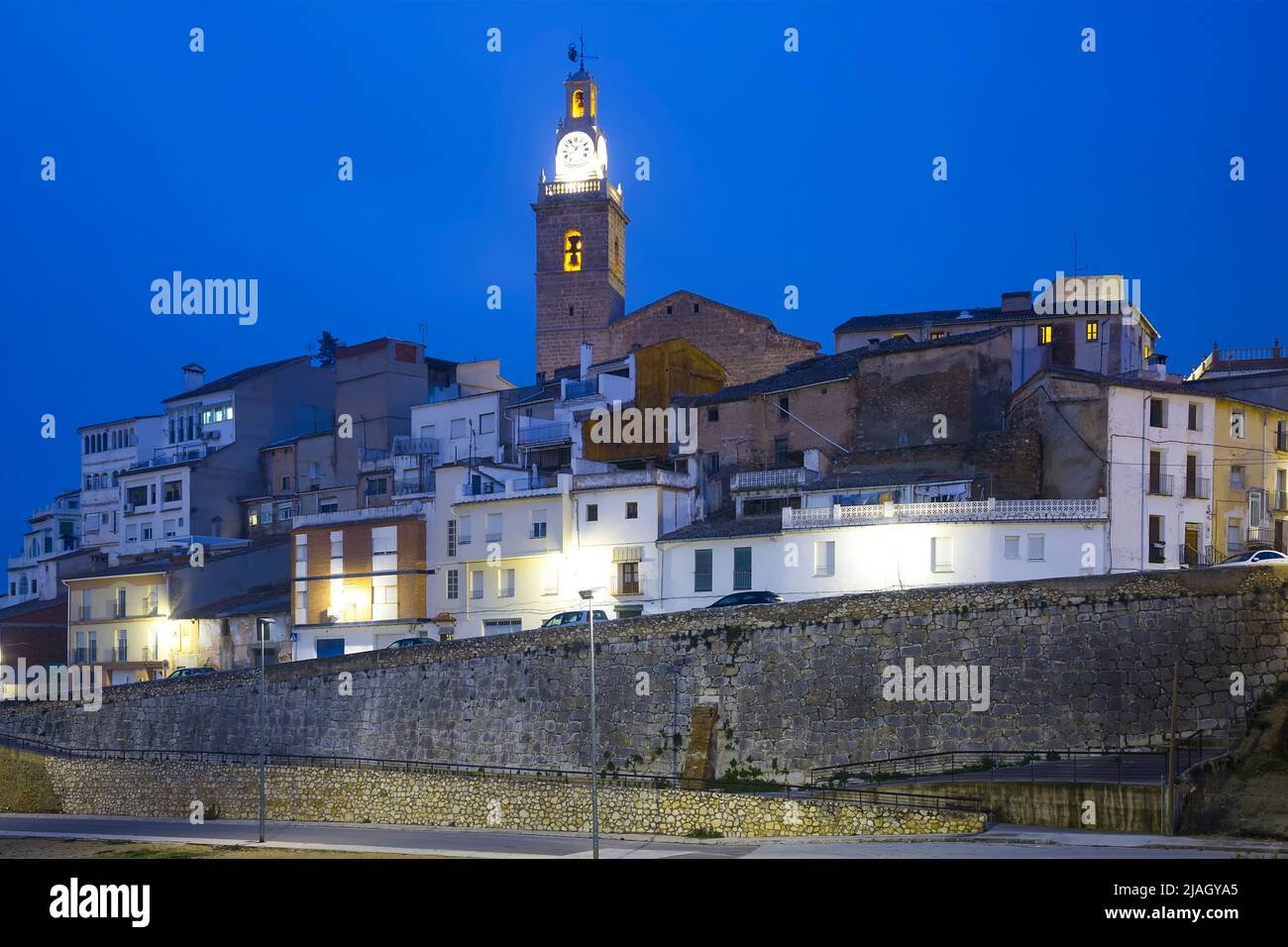 Residential quarter in Albaida Stock Photo - Alamy