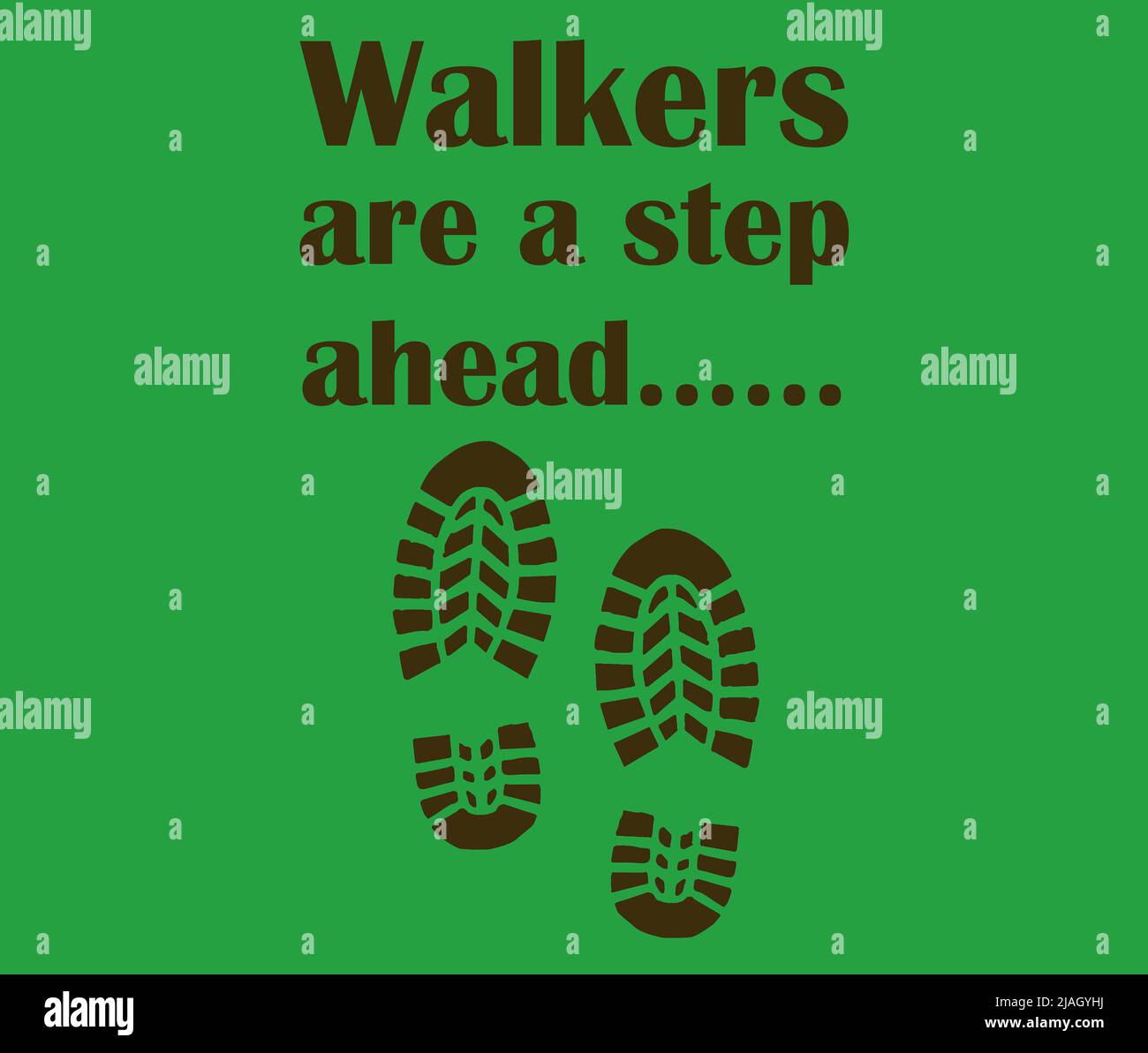 Walkers are a step ahead - play on words - Quote / Slogan ...