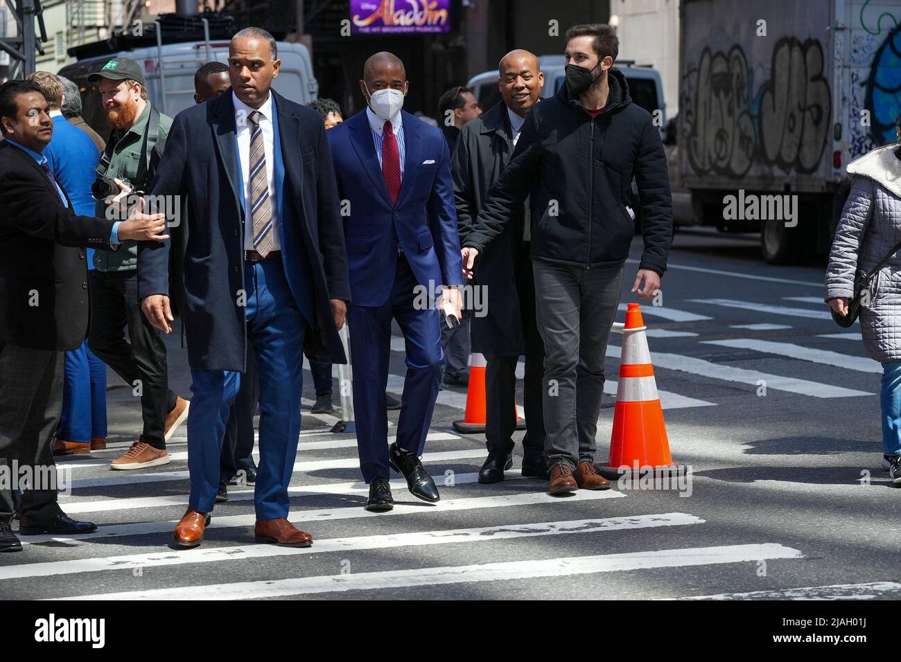 -New York, NY - 20220420-Mayor Eric Adams and Department of Sanitation ...