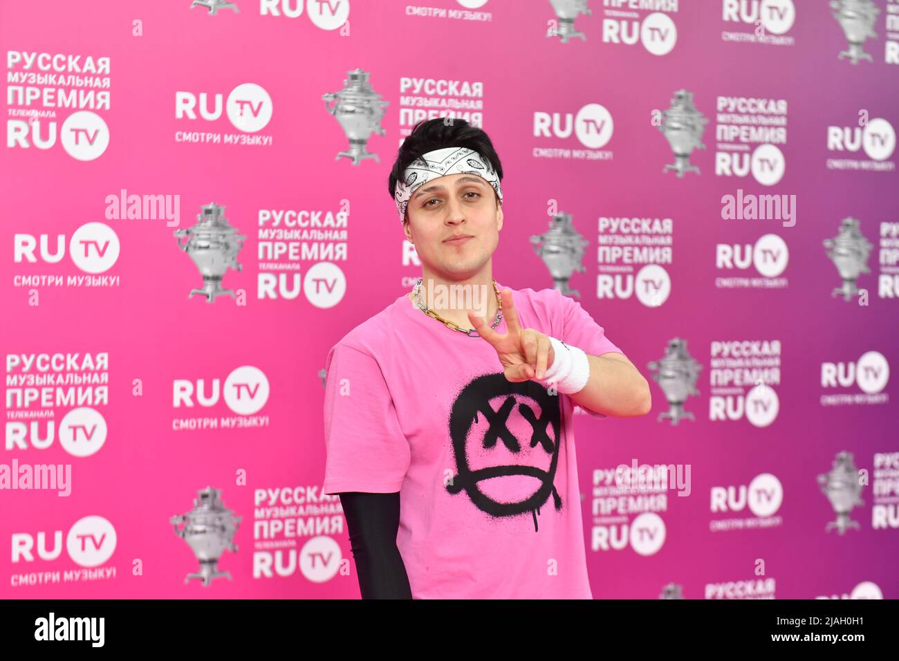 Moscow. The singer Habib Sharipov at a ceremony of delivery of the XI ...
