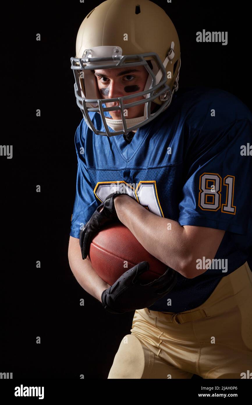 American football player face hi-res stock photography and images - Alamy