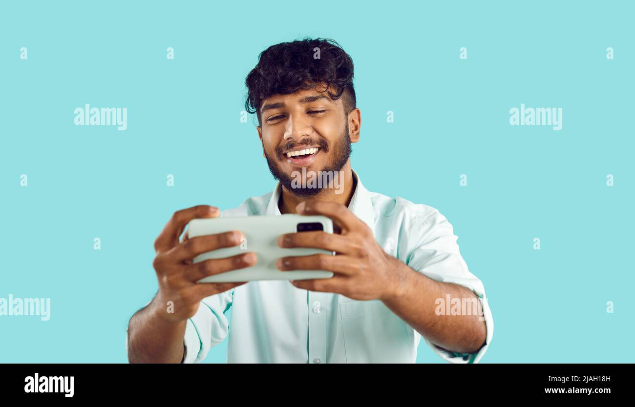 Indian man video hi-res stock photography and images - Alamy