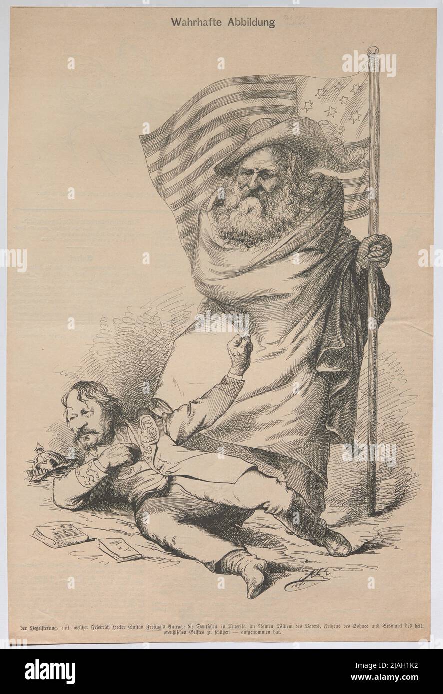 True illustration of enthusiasm, with which Friedrich Hecker Gustav ...