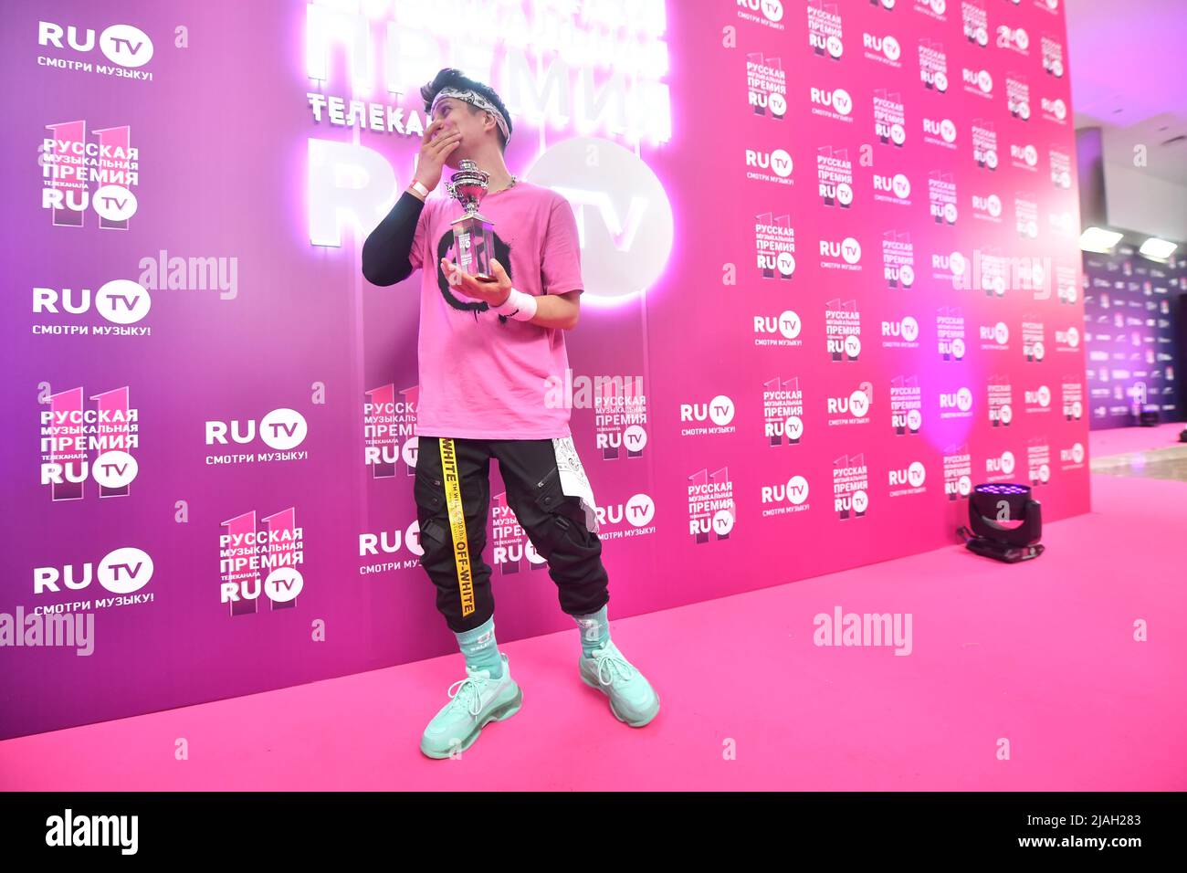 Moscow. The singer Habib Sharipov at a ceremony of delivery of the XI ...