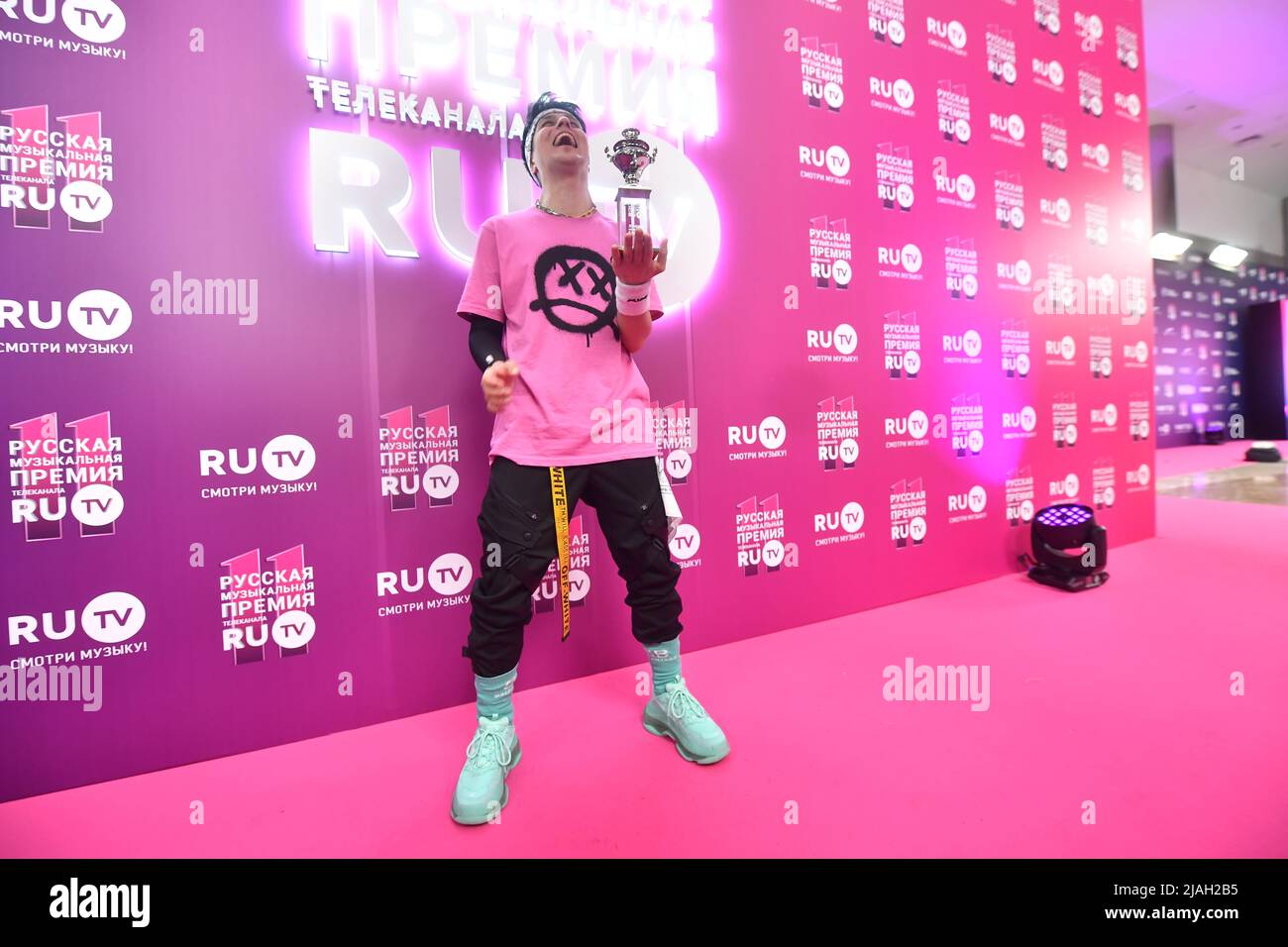 Moscow. The singer Habib Sharipov at a ceremony of delivery of the XI ...