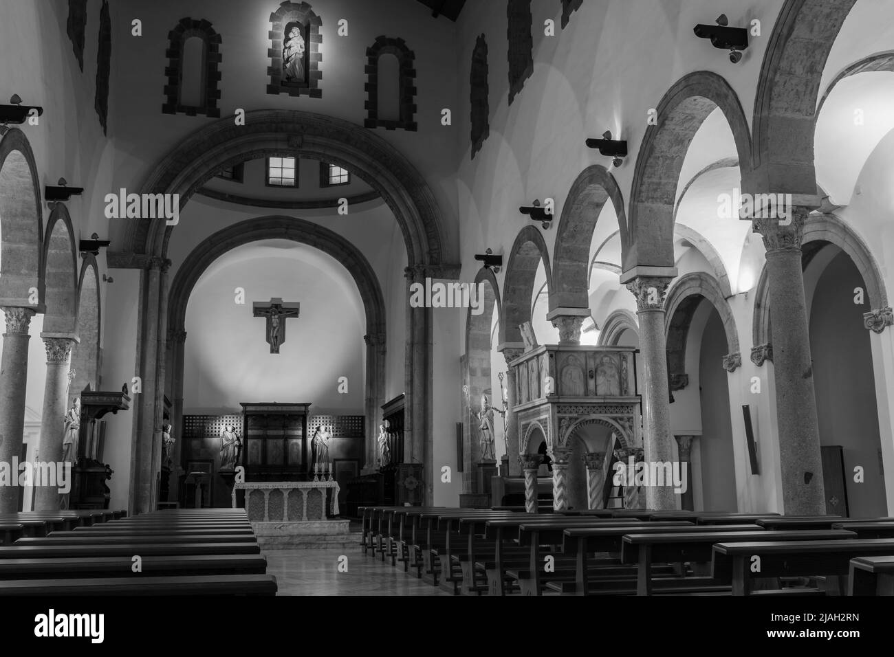 Teano, Campania. The Cathedral Stock Photo - Alamy