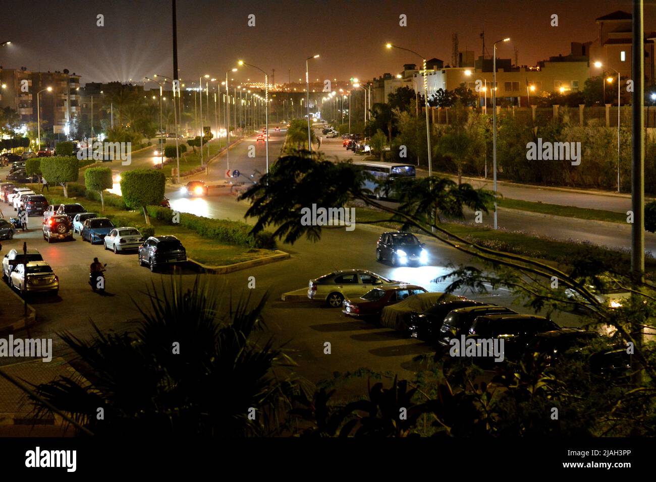 Cairo rush hour night traffic hi-res stock photography and images - Alamy