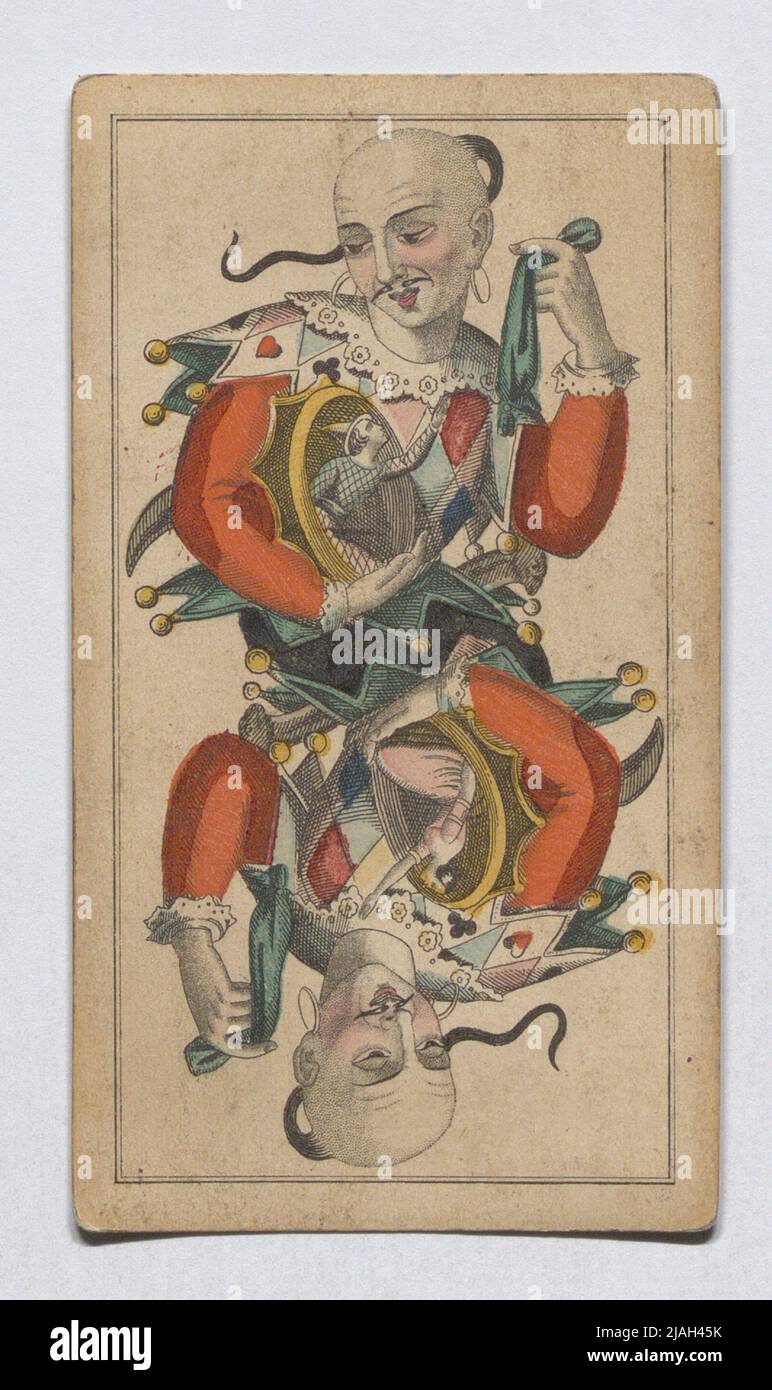 Tarock game, tw. With "Wiener Type"/"Volksleben" representations - Narr ...