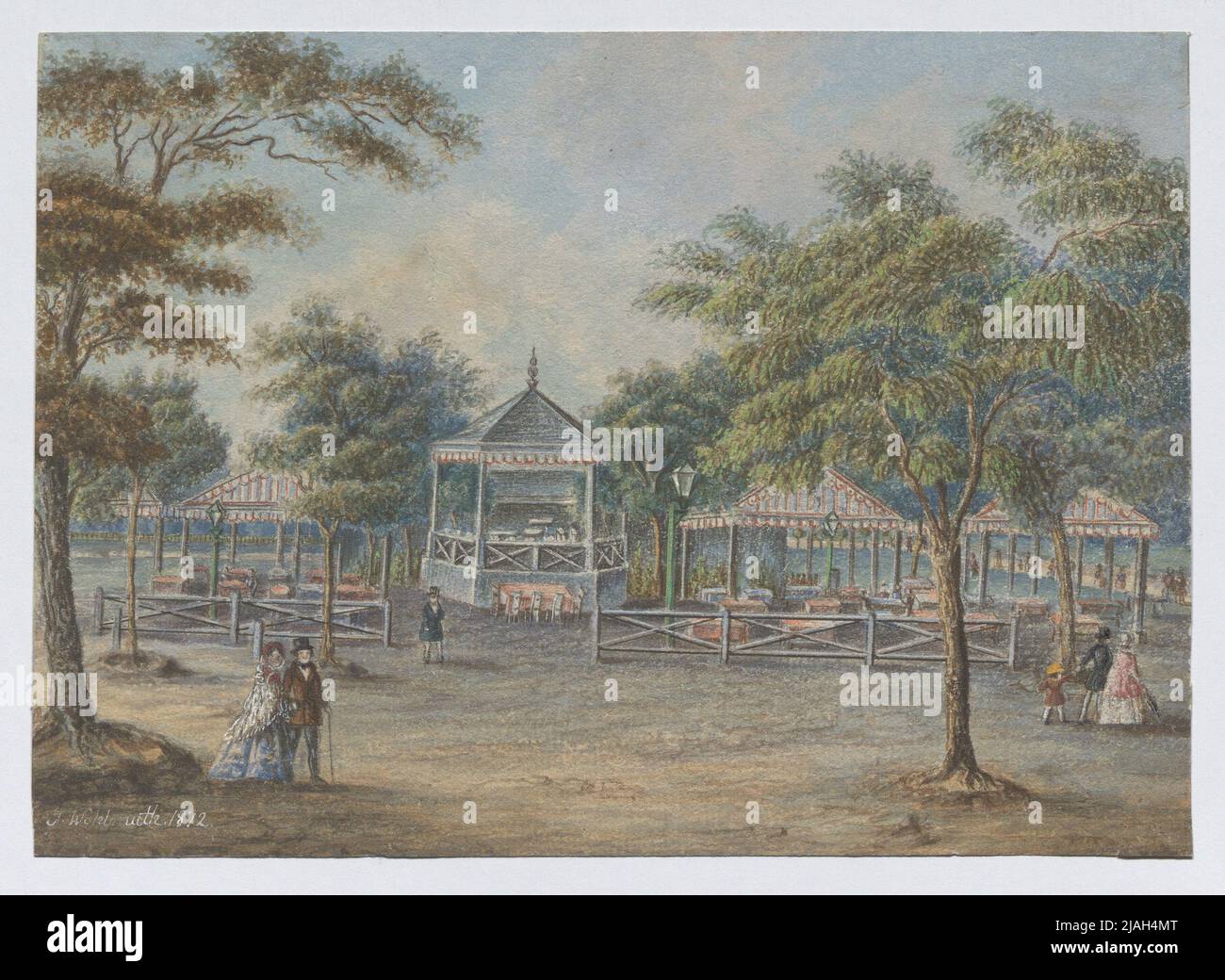 The water glacis (with the coffee house tents Stock Photo - Alamy