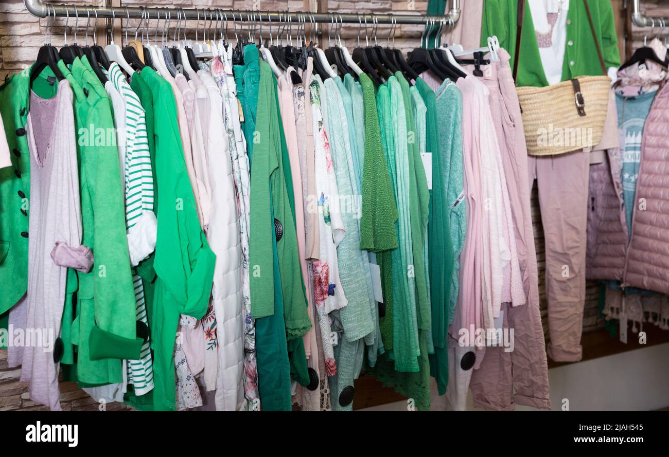 Illustration of fashionable collection clothes Stock Photo - Alamy