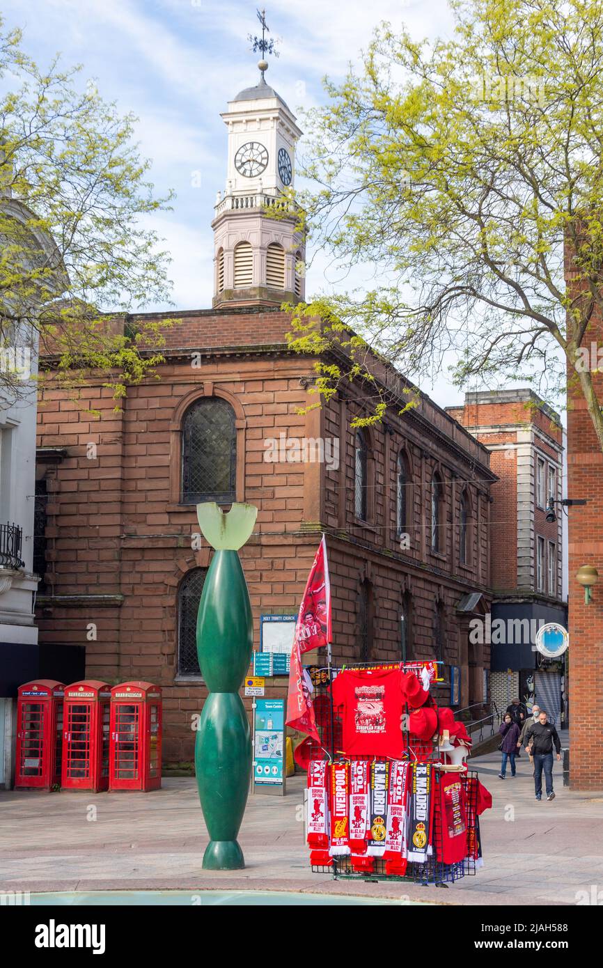 Holy Trinity Church from The Fountain of Warrington, Market Gate ...