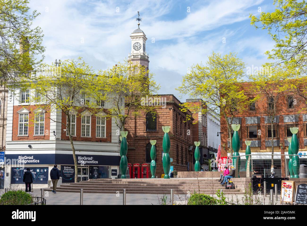 Holy Trinity Church from The Fountain of Warrington, Market Gate ...