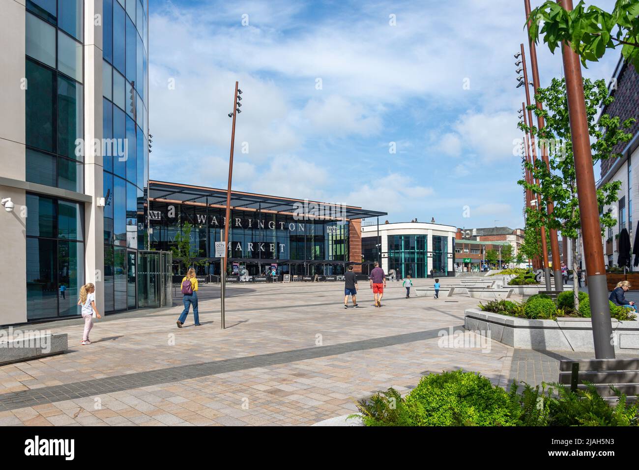 Market time square modern warrington downtown town centre cheshi hi-res ...