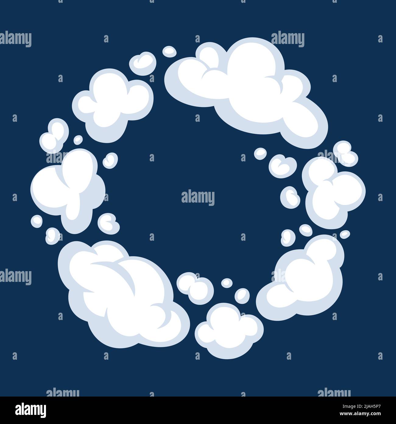 Comic cartoon smoke or cloud, vector speed motion effects Stock Vector ...
