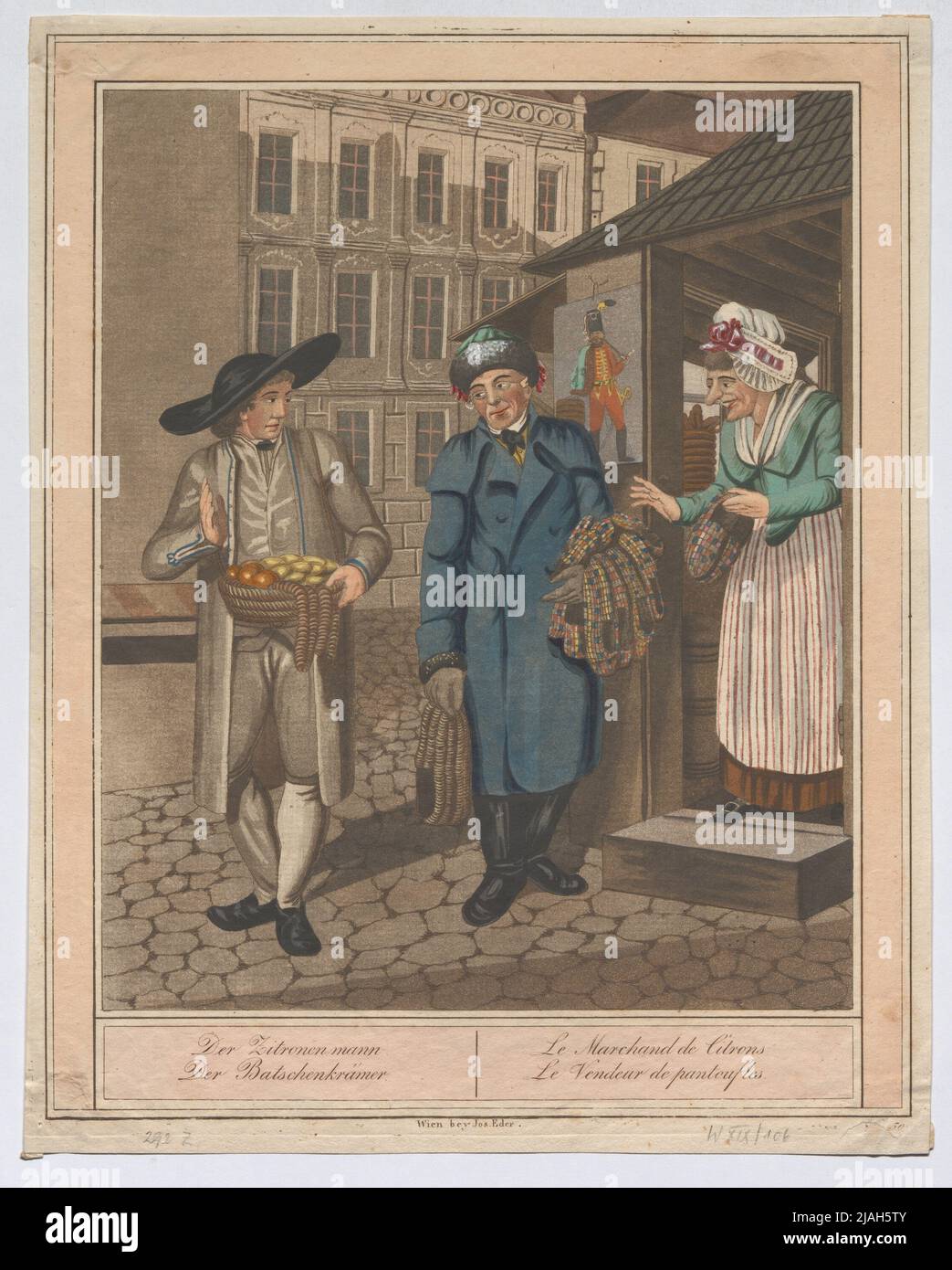 "Viennese scenes and popular employment", sheet 50: "The lemon man. The ...
