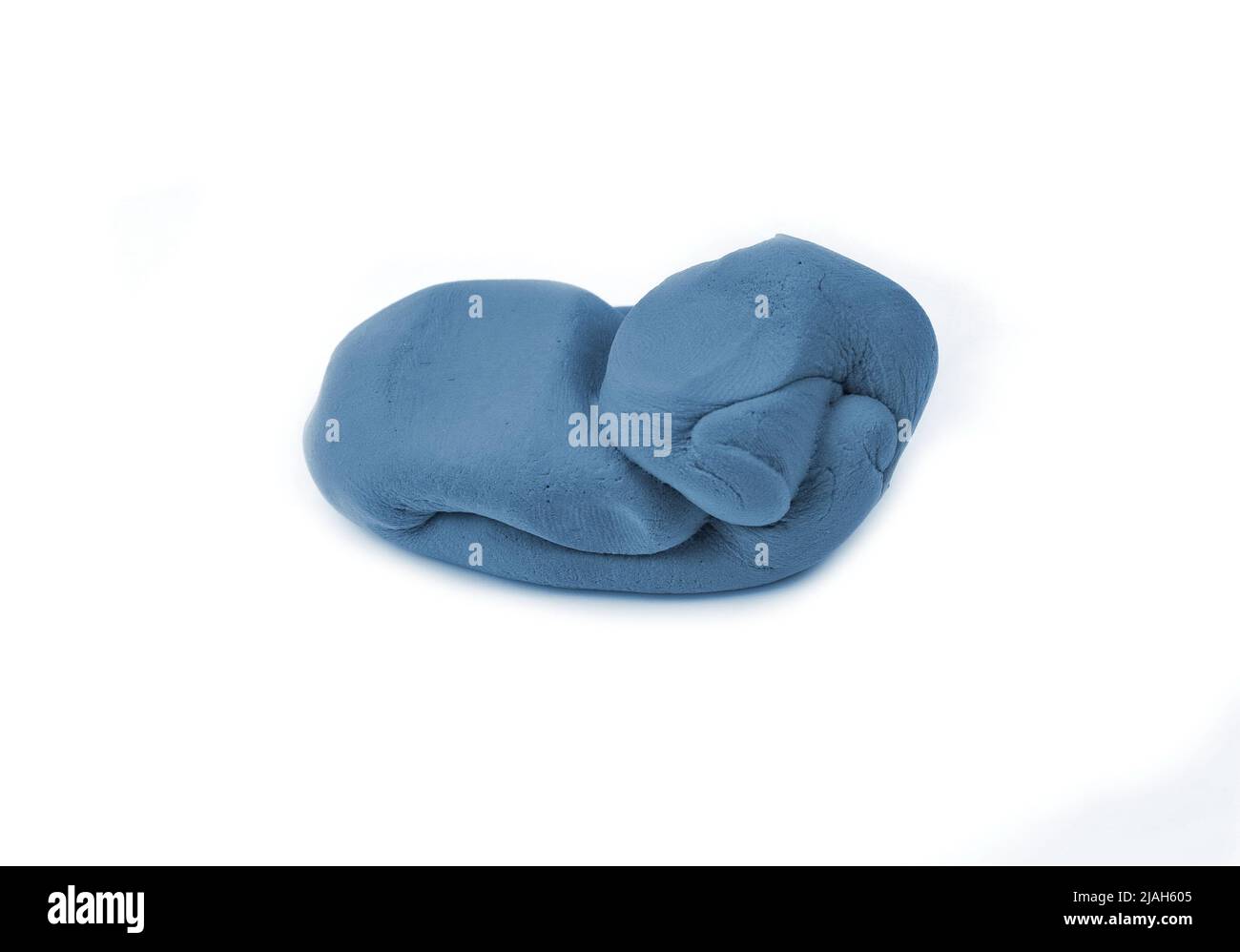 Blue Plasticine ball isolated on the white background Stock Photo - Alamy