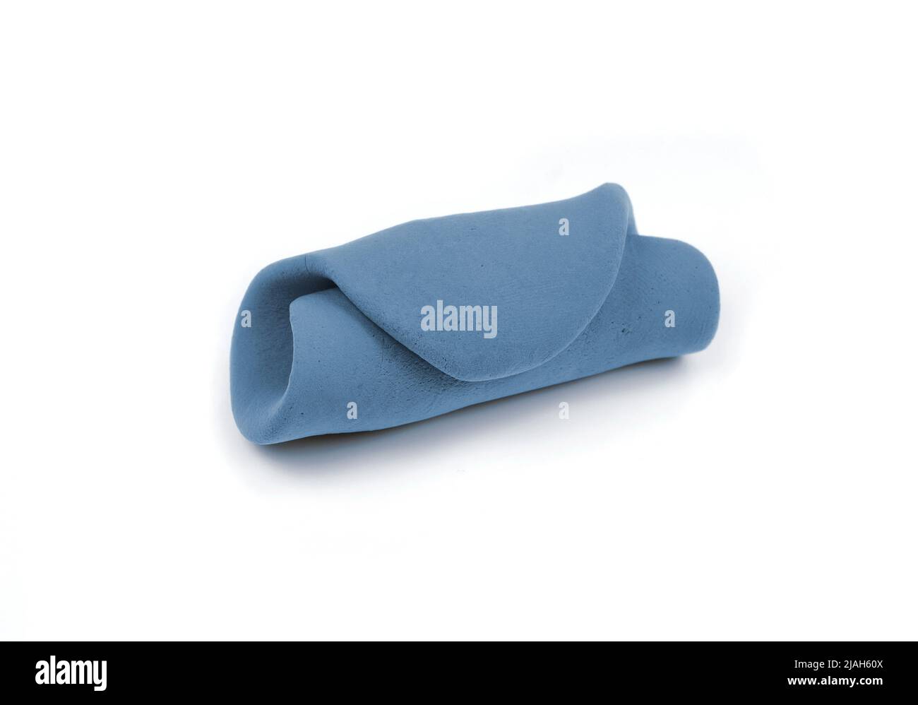 Blue Plasticine ball isolated on the white background Stock Photo - Alamy