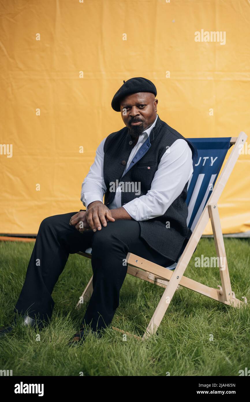 Hay-on-Wye, Wales, UK. 30th May, 2022. Ben Okri Portrait at Hay ...
