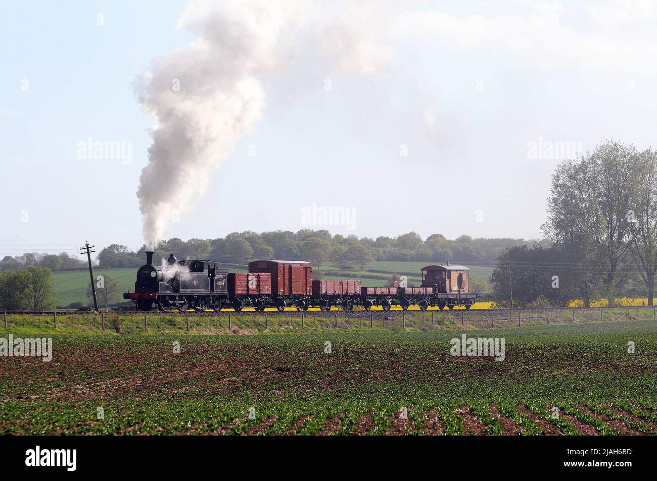 "30053" and a short goods train. Seen here between Northiam and ...