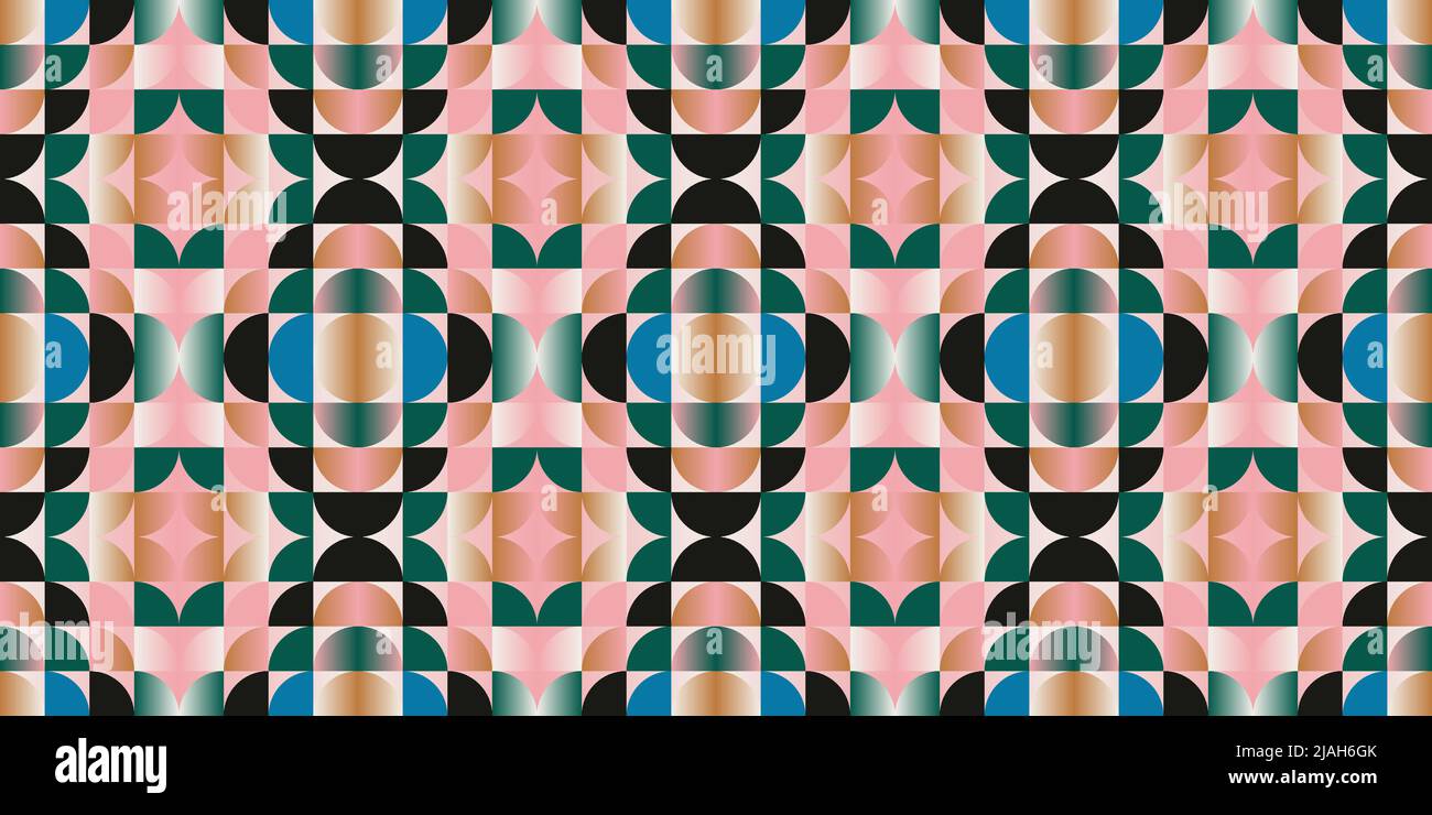 Scandi Art collage graphics pattern made with vector abstract forms and ...