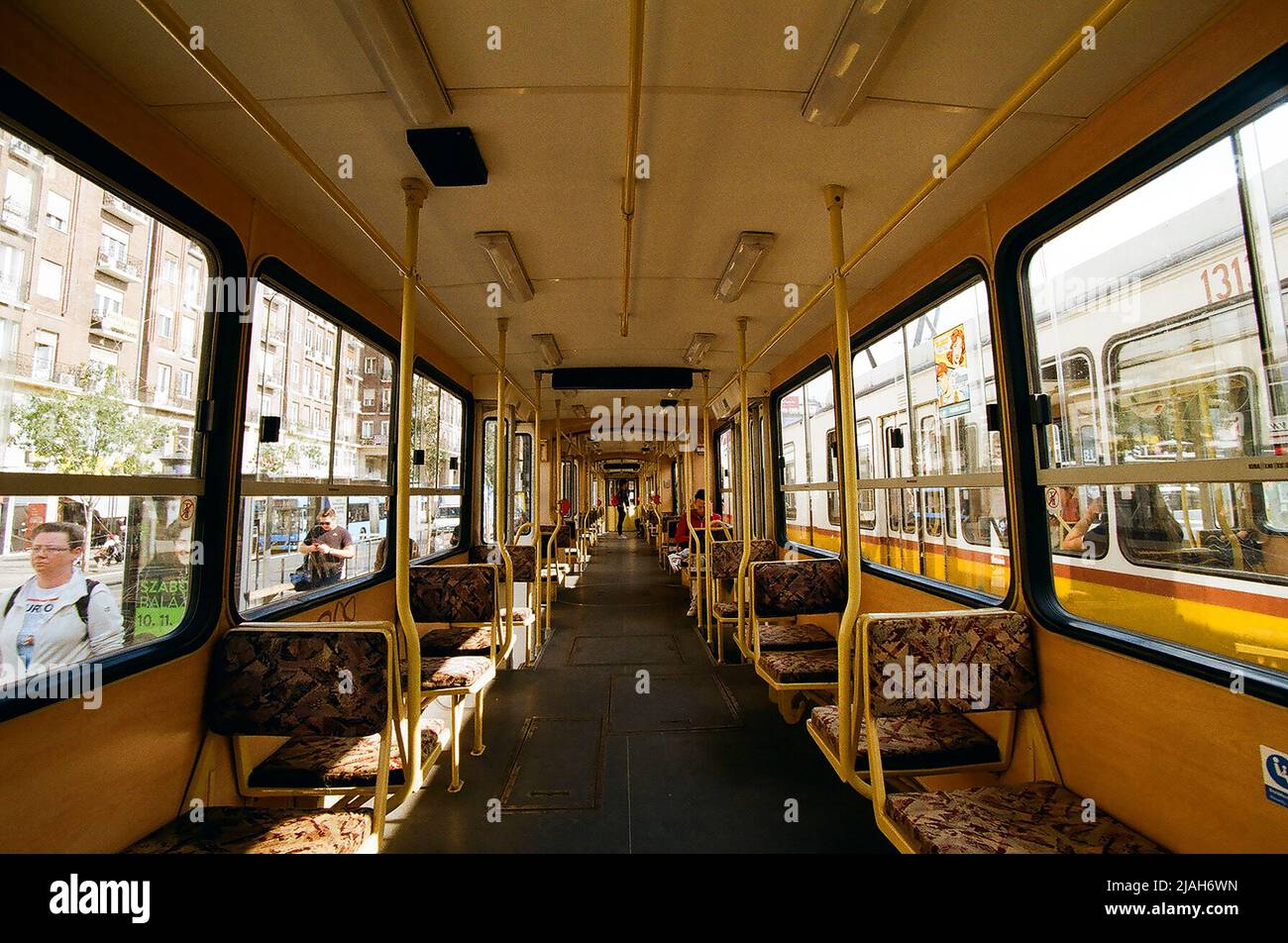 Old school tram passing hi-res stock photography and images - Alamy