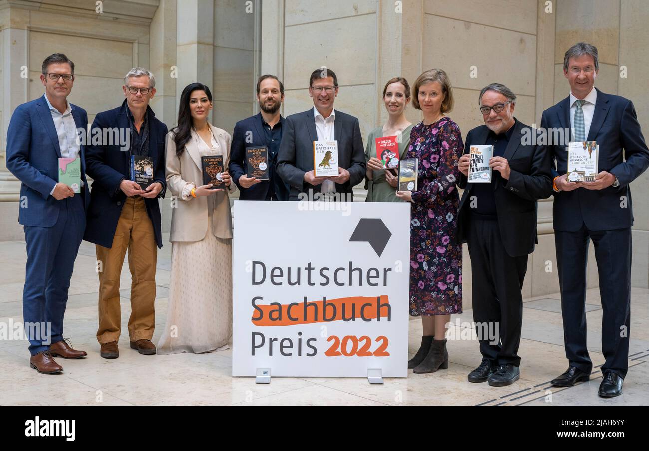 Berlin, Germany. 30th May, 2022. The authors of the books nominated for ...
