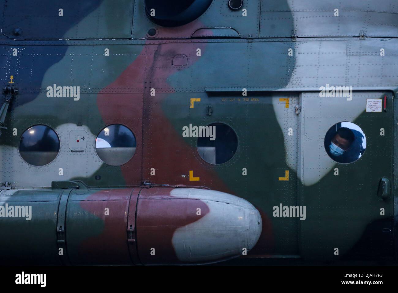 Kathmandu, Nepal. 30th May, 2022. A member of the Nepalese Army rescue ...