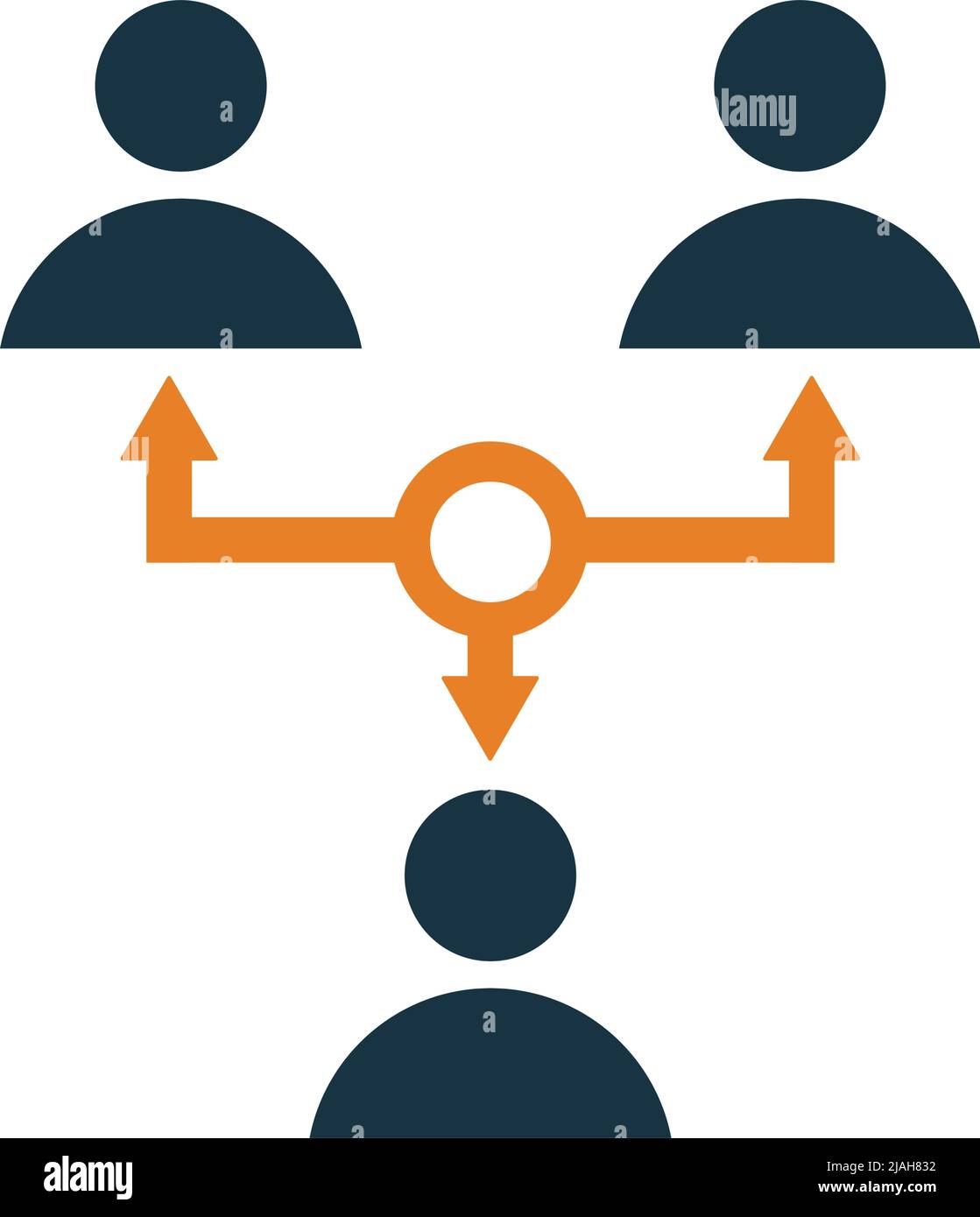 Connectivity, social linking icon is isolated on white background ...