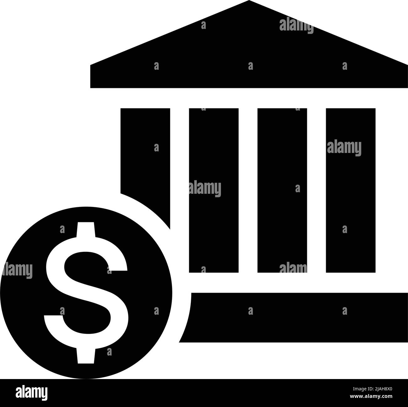 Finance, Dollar bank icon - Well organized and editable Vector design ...
