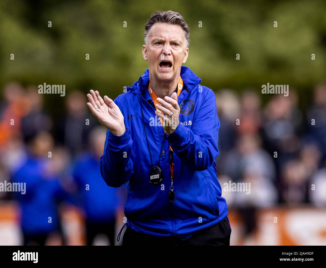 ZEIST - National coach Louis van Gaa during a training session of the ...