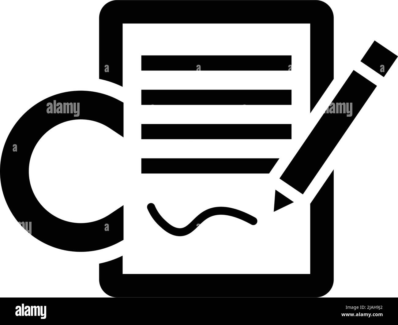 Copyright, writing icon.. Beautiful design and fully editable vector ...