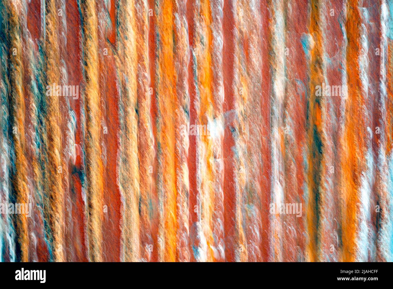 Abstract of colour metal fence Stock Photo - Alamy