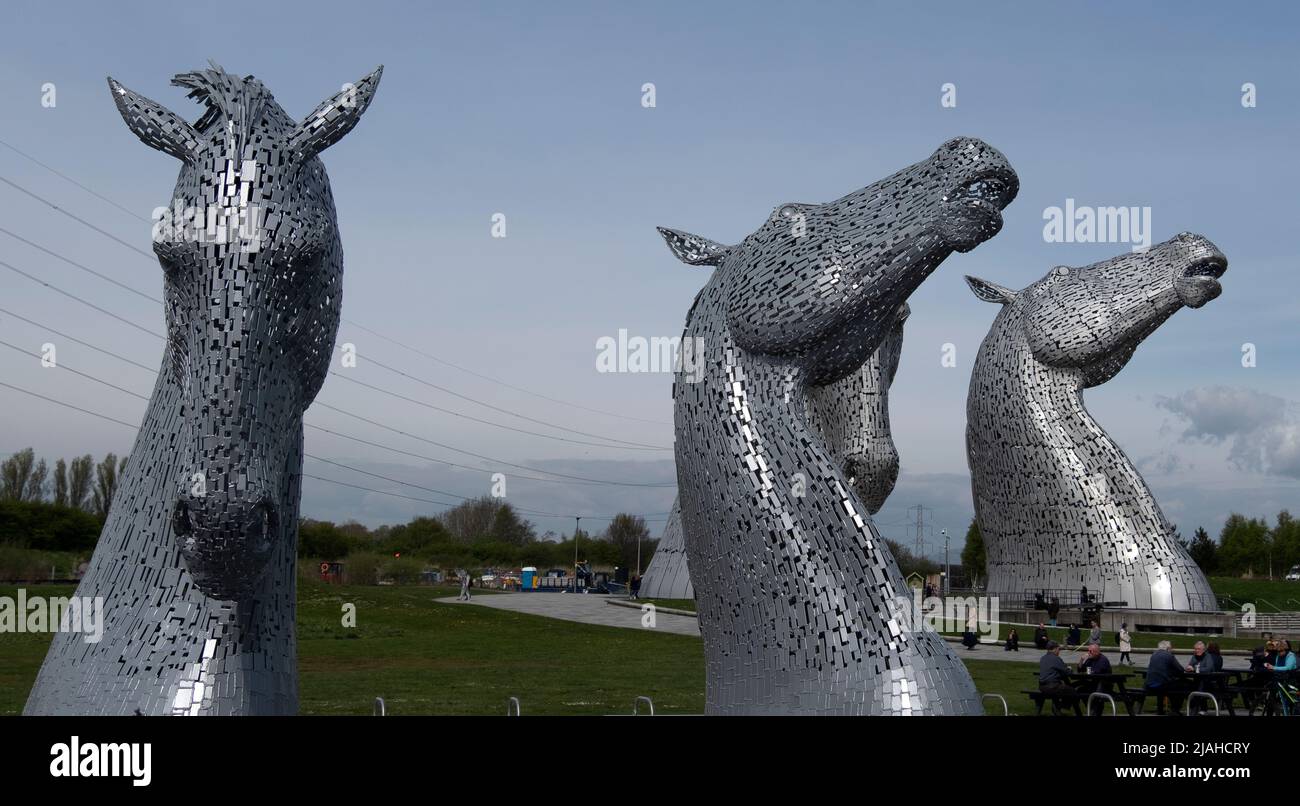 The Kelpies statue in Falkirk,Scotland during the day Stock Photo - Alamy