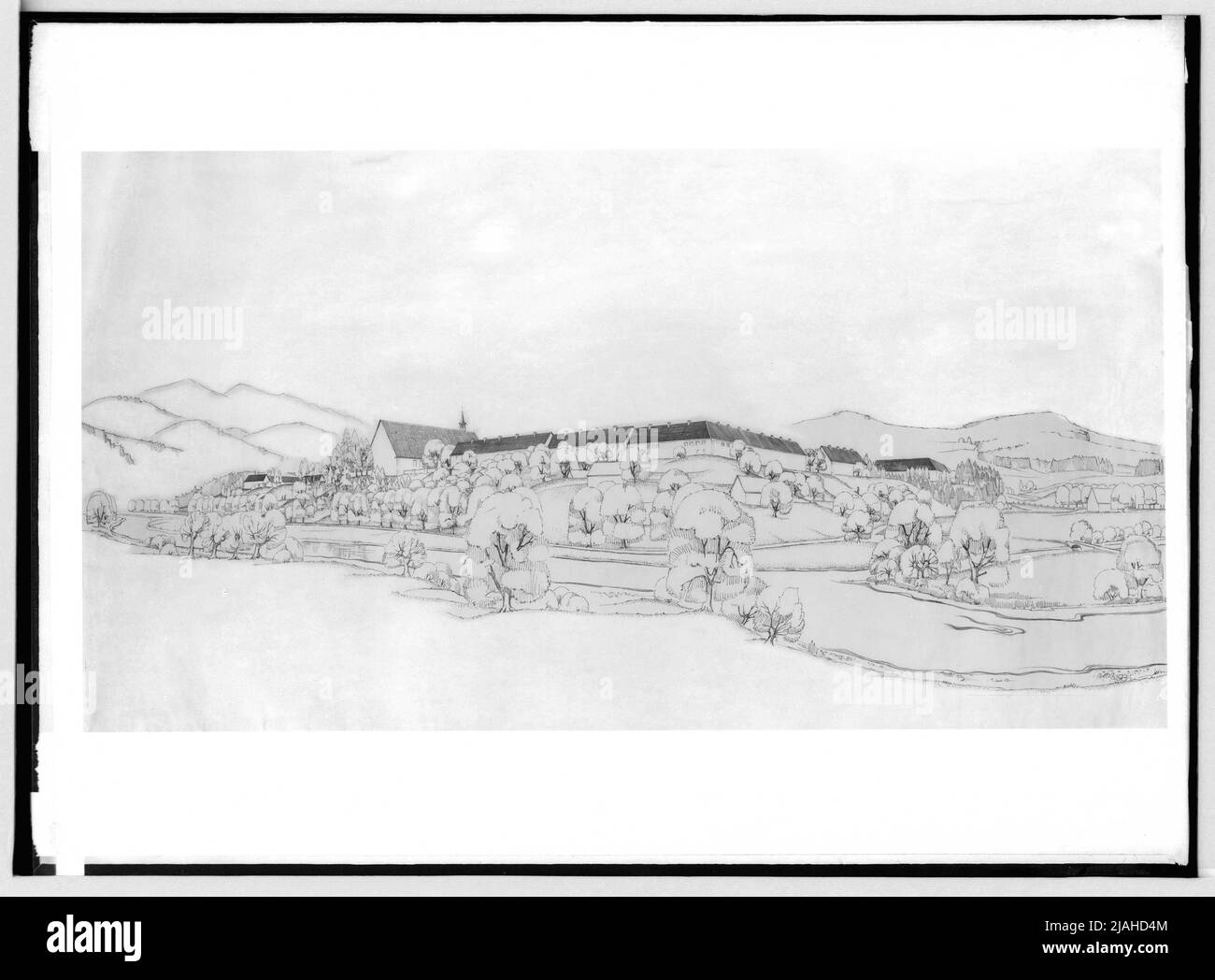 City environment drawing Black and White Stock Photos & Images - Alamy