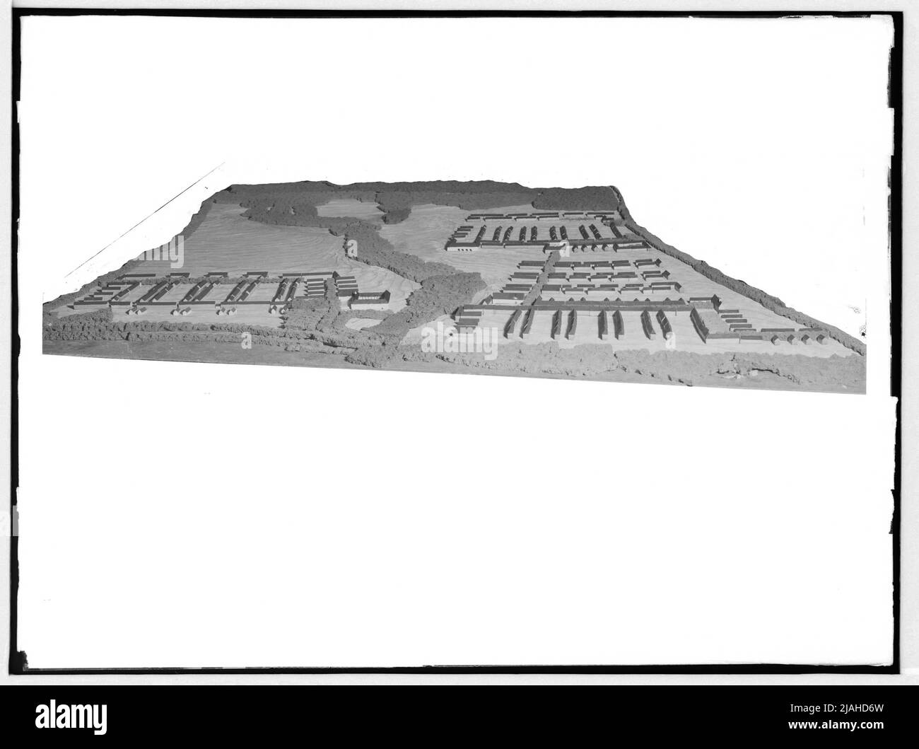 Model of a planned settlement on Laaer Berg (part of the so -called ...