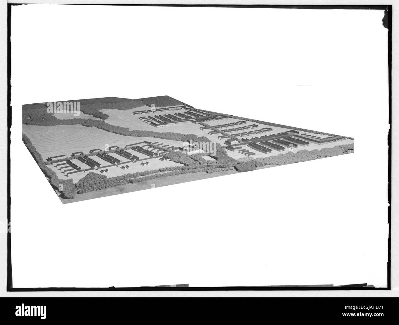 Model of a planned settlement on Laaer Berg (part of the so -called ...