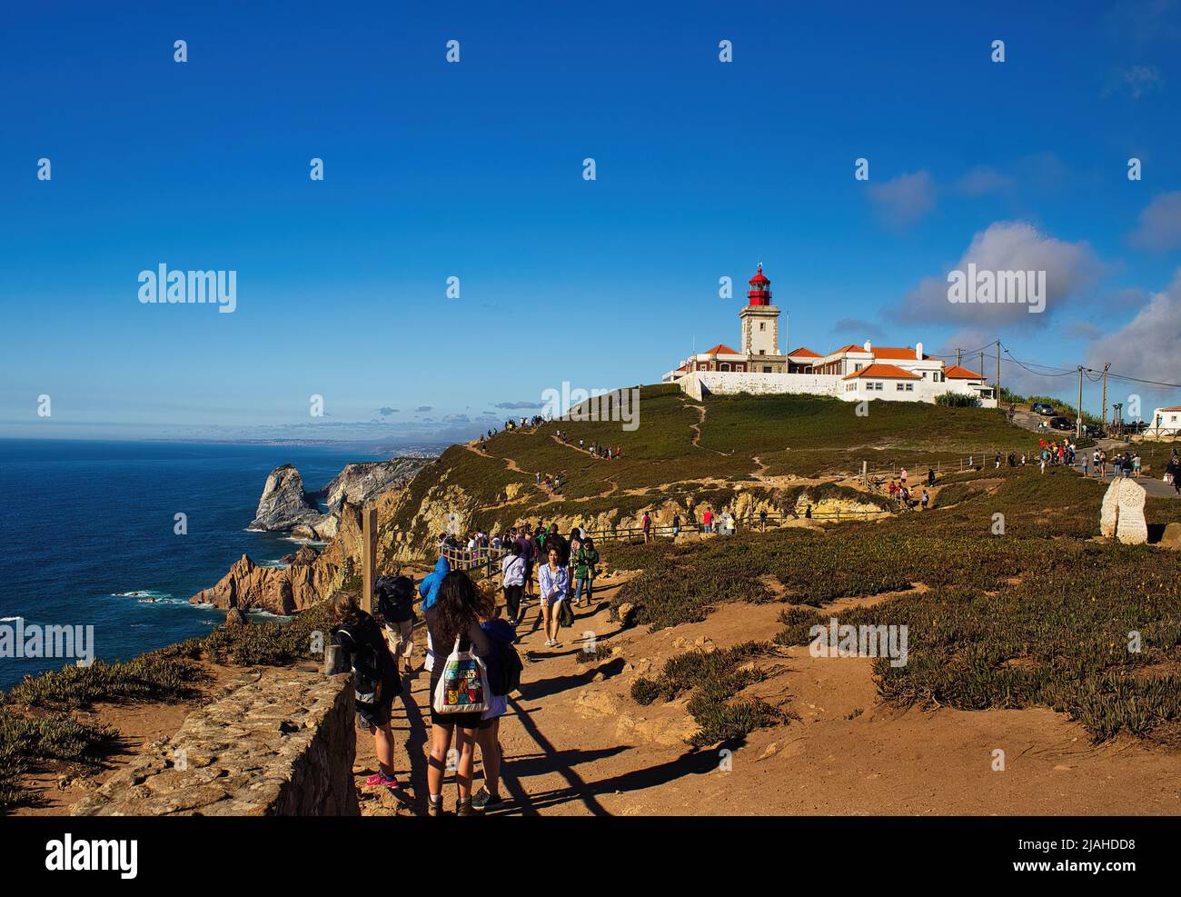 Cabo da Roca or the Cape Roca which is the westernmost point of ...