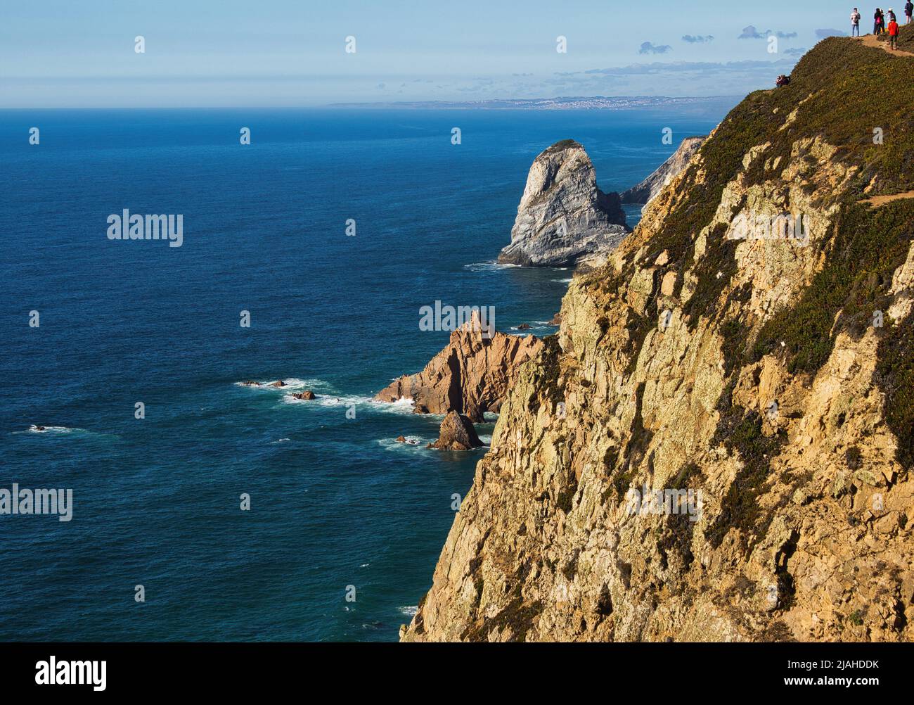 Cabo da Roca or the Cape Roca which is the westernmost point of ...