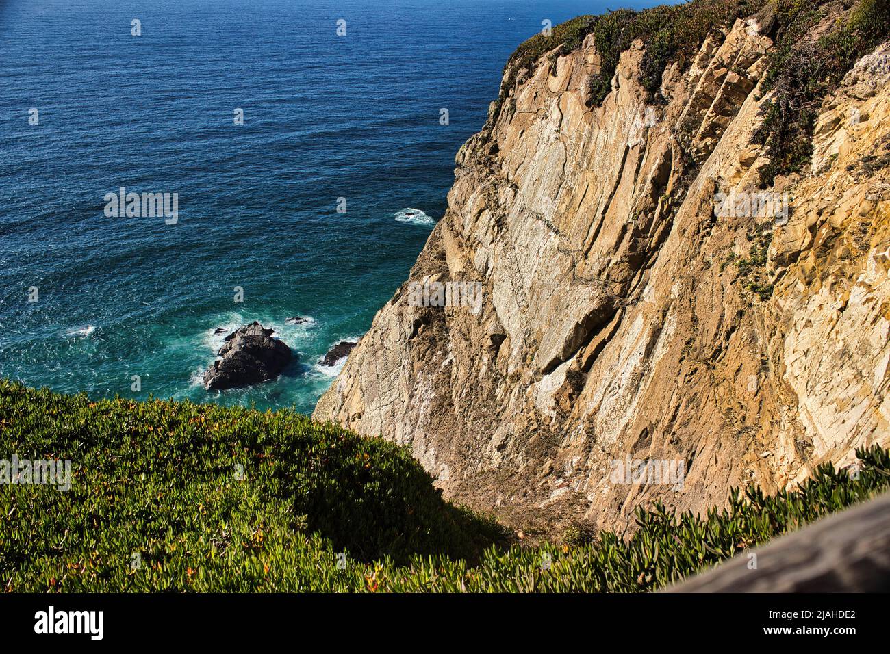 Cabo da Roca or the Cape Roca which is the westernmost point of ...