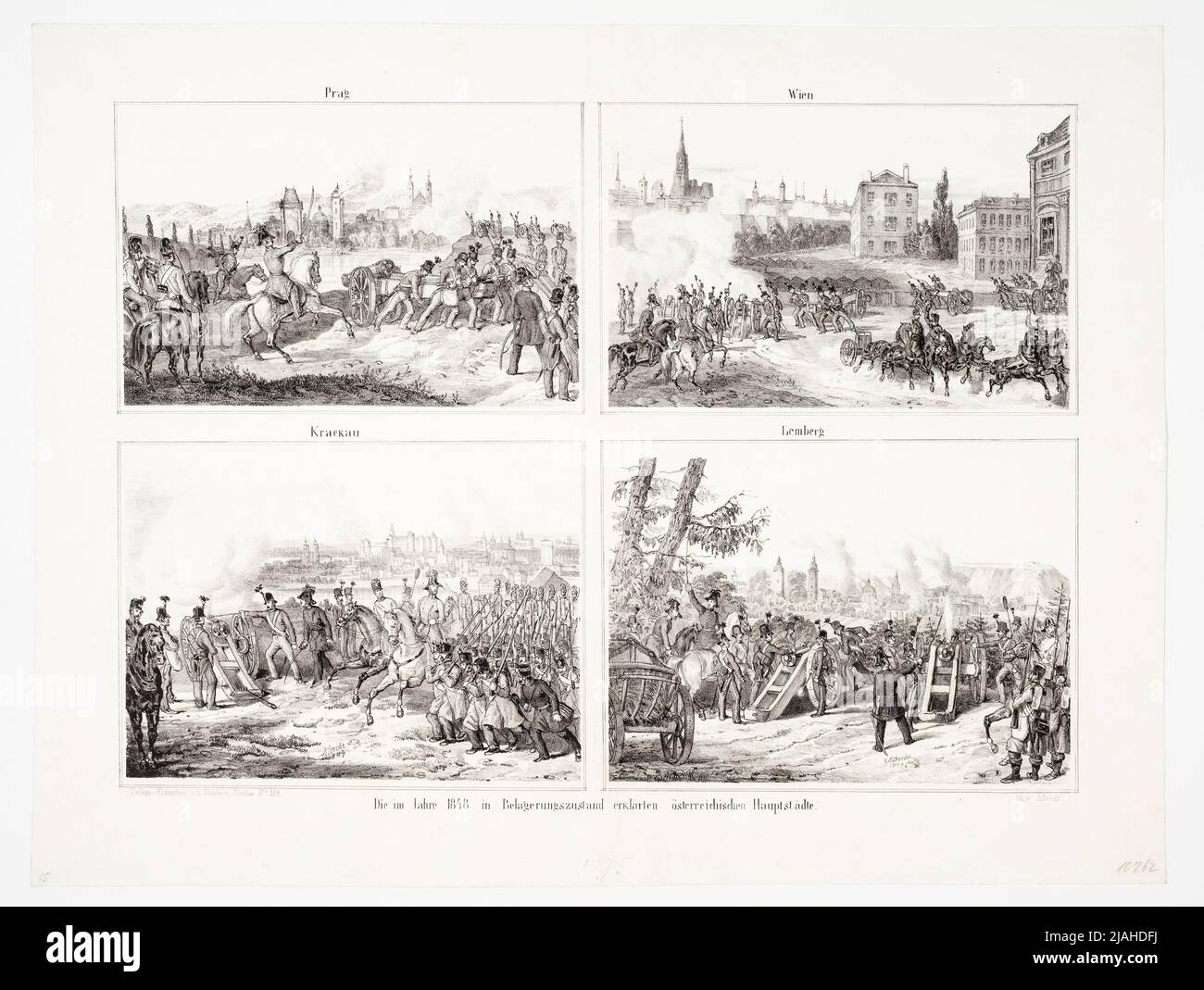 "The Austrian capitals declared in siege in 1848." Joseph Albrecht ...