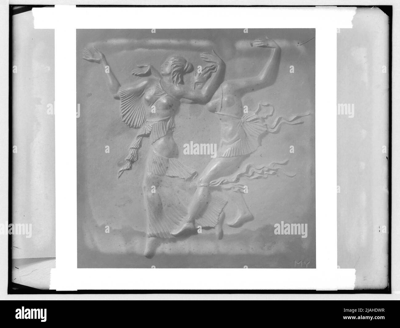 Relief with two dancing Mänaden Stock Photo - Alamy