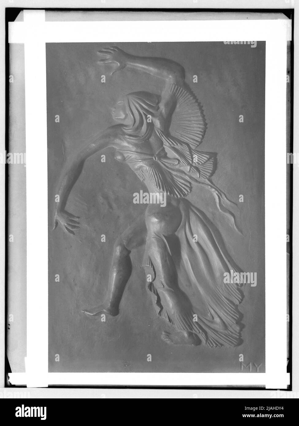 Relief with dancing Mänade Stock Photo - Alamy
