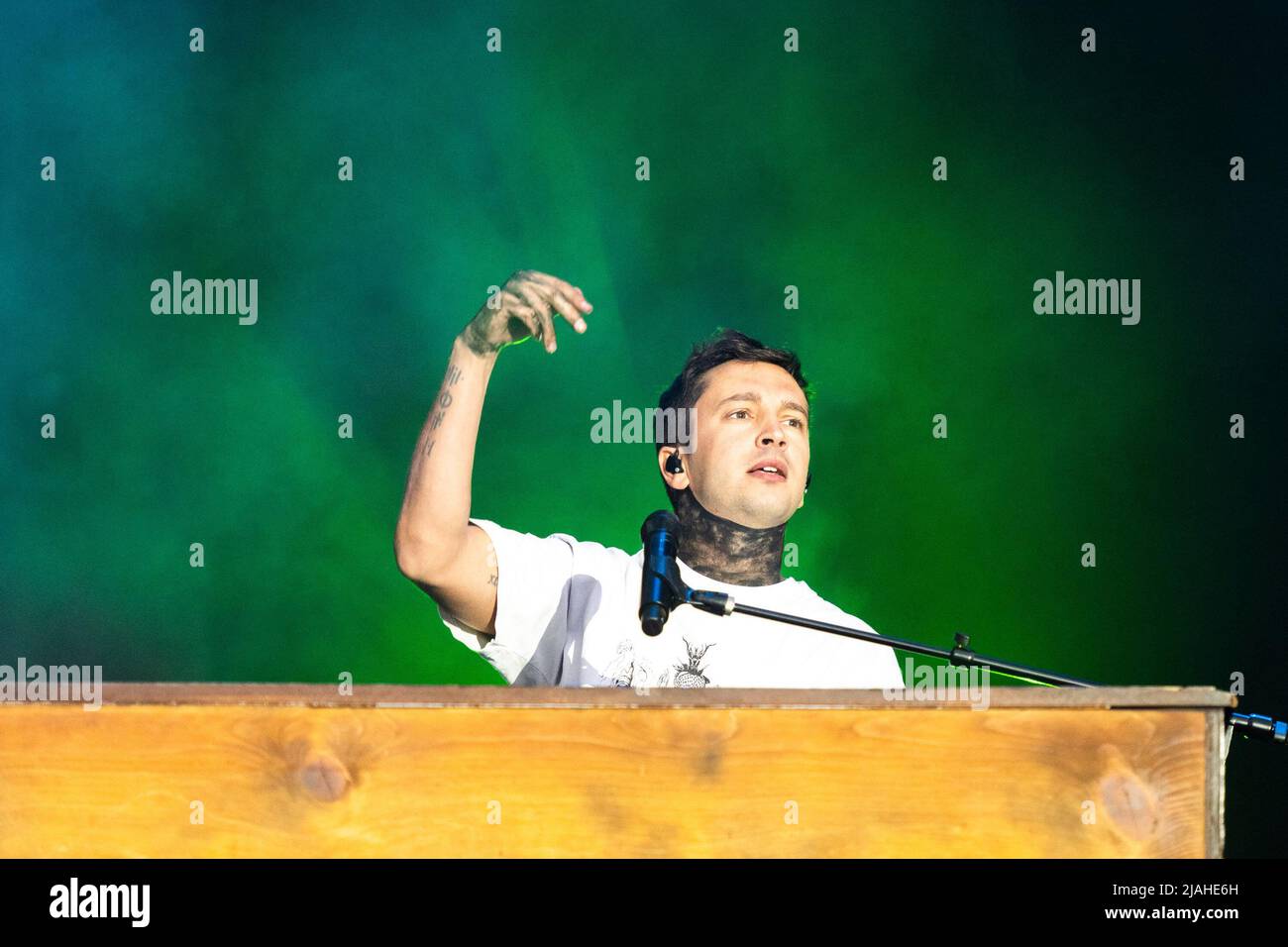 Twenty One Pilots - Tyler Joseph performs during the 2022 BottleRock ...