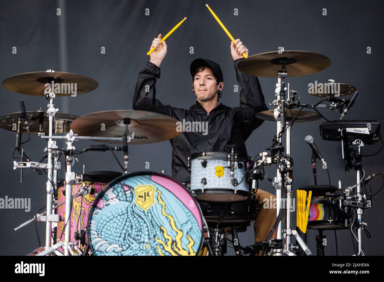Twenty One Pilots - Josh Dun performs during the 2022 BottleRock Napa ...