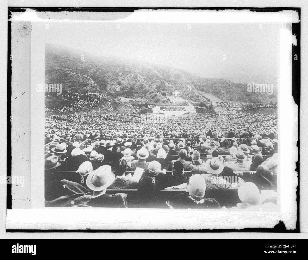 View of a military (?) Parade in a large stadium Stock Photo - Alamy