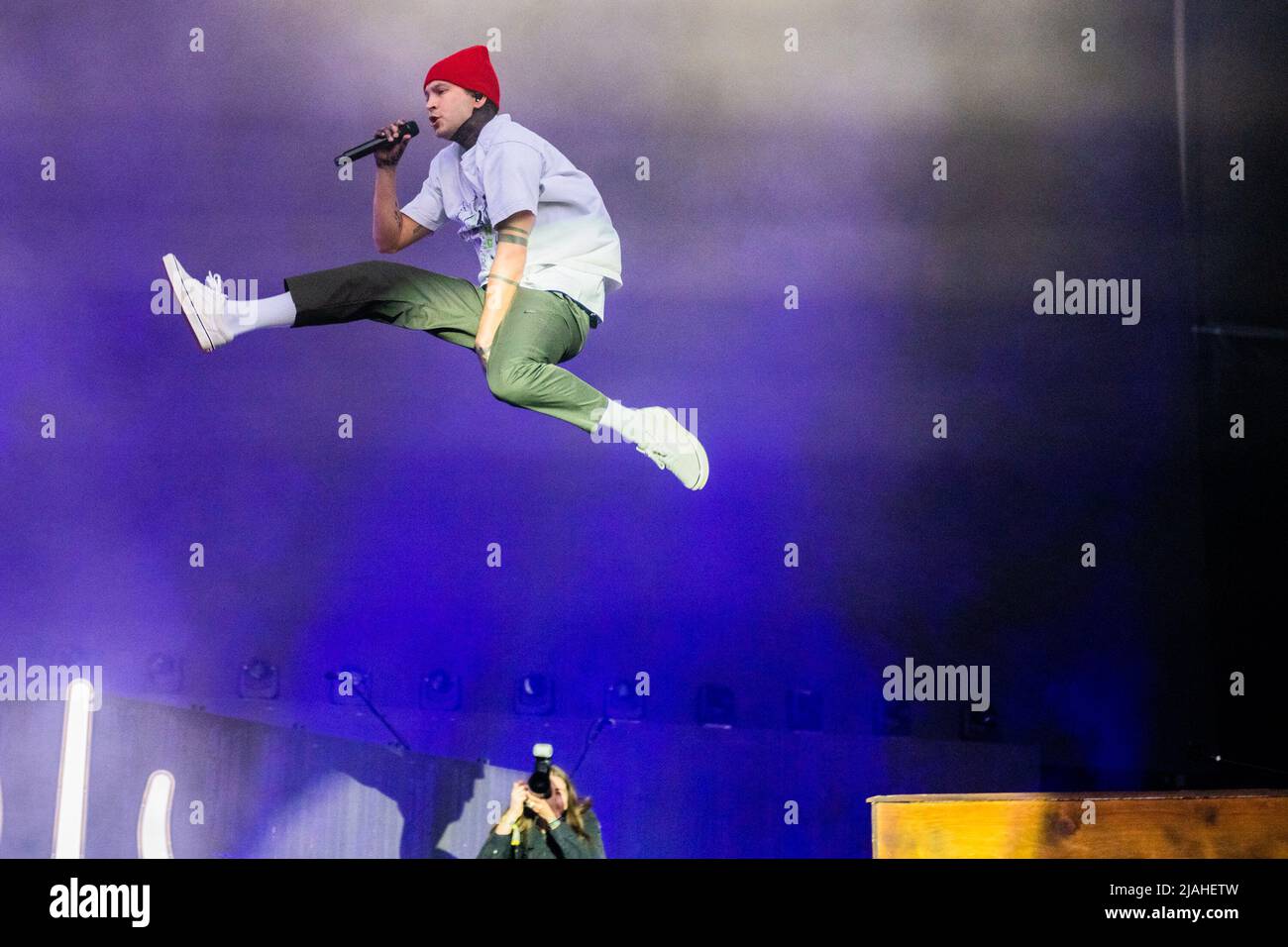 Twenty One Pilots - Tyler Joseph performs during the 2022 BottleRock ...